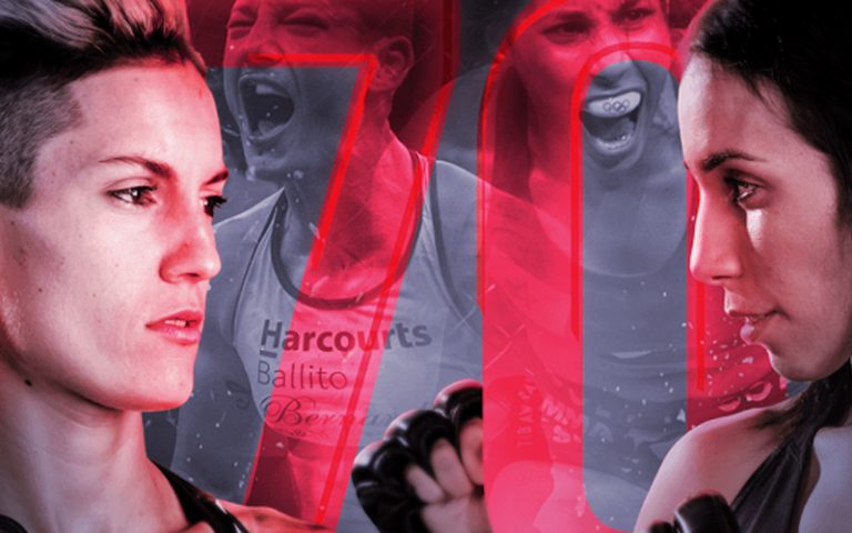 Rizlen Zouak sur le ring pour le titre de championne du monde d’arts ...